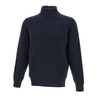 FILIPPO DE LAURENTIIS Woll- und Kaschmir-Rollkragenpullover - - Knitwear - Herren - Blau - M