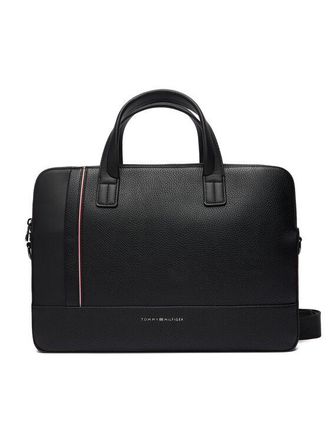 Tommy Hilfiger Laptoptasche Th Central Slim Computer Bag AM0AM13631 Schwarz