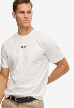Superdry Rundhalsshirt MICRO LOGO TSHIRT mit Micro-Marken-Logo