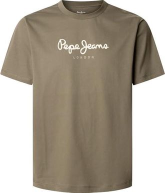 Pepe Jeans London T-Shirt Eggo N pour Homme, Vert (Vert Pierre), L, Vert (Vert Pierre), L