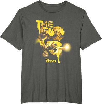 The Boys Gelbes Charakter-Collage-Poster T-Shirt