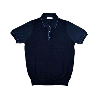 Ferrante Kurzarm-Polohemd - - Tops - Herren - Blau - M