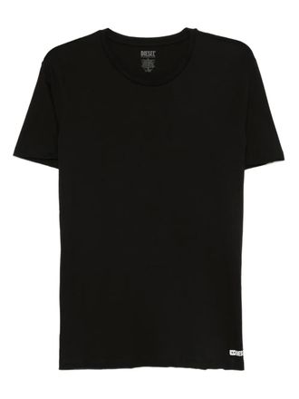 Diesel t-shirt à col rond - Noir