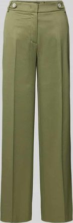 More & More Straight Leg Stoffhose mit Strukturmuster