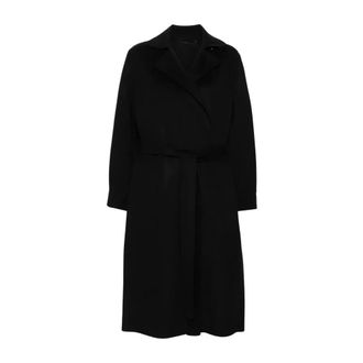 Kenzo Femme, Manteaux, Noir, Taille: 38 FR Manteau en laine à double boutonnage