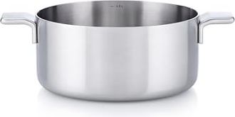 Masterpro Alessi Bones - 24 cm Kochtopf - Hergestellt aus Edelstahl - Mattes Finish innen und außen - Gerader Körper - Messskala - Geschweißter hohler Gusseisen