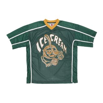 Icecream Gr&uuml;nes Fu&szlig;ball-Top mit Kirschapplikation - - Sport - Herren - Gr&uuml;n - XL