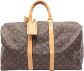 Louis Vuitton unisex, Pre-owned, Brun, Taille: ONE Size Pre-owned Keepall Boston Bag Monogram Coated Canvas