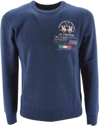 La Martina Homme, Pulls, Bleu, Taille: M Crewneck Sweater