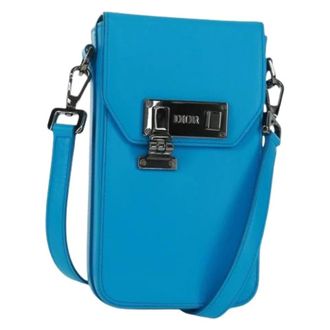 Dior Sac Bandouli&egrave;re Vintage en Cuir dOccasion - Femme - Pre-owned - Bleu - Taille: ONE Size