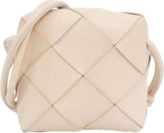 Bottega Veneta Pre-owned Sac bandouli&egrave;re en agneau - Femme - Pre-owned - Beige - Taille: ONE Size