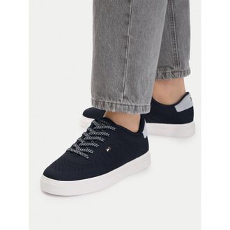 Tommy Hilfiger Sneakers Tommy Hilfiger Knit Cupsole FW0FW09289 Dunkelblau