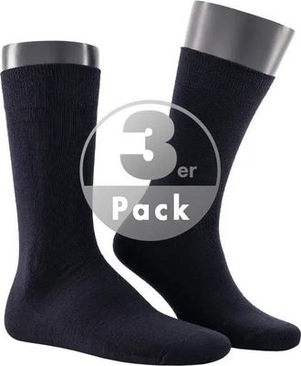 Kunert Herren Socken blau Schur-Wolle unifarben