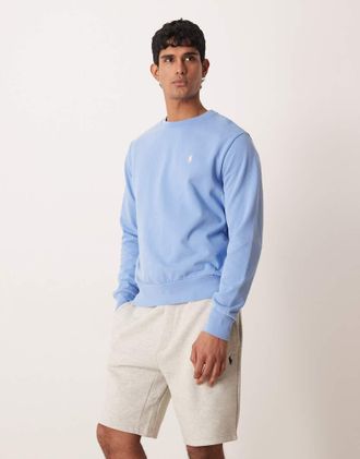 Polo Ralph Lauren Funktions-Shorts aus Doppelstrick in Grau mit gesticktem Pony