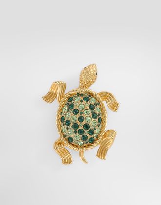 Dolce & Gabbana Schildkr&ouml;tenbrosche - Mann Bijoux Mehrfarbig Metall Pz
