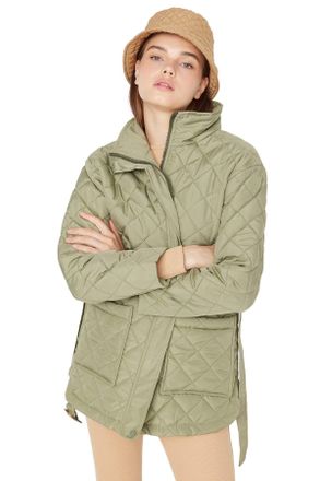 Trendyol Trendyol Damen Gerade Lange Ärmel Plus Size Mäntel