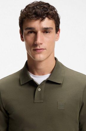 HUGO BOSS Poloshirt Passerby Langarm Regular Fit Langarm Classic Stretch Pique Polo, pflegeleicht