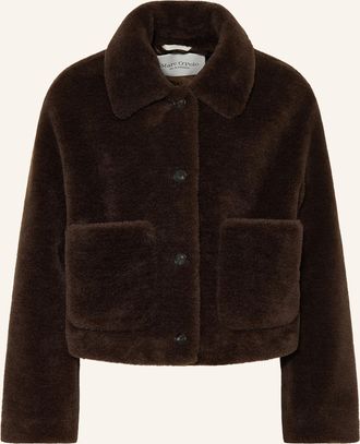 Marc O'Polo Marc Opolo Kunstfell-Jacke braun