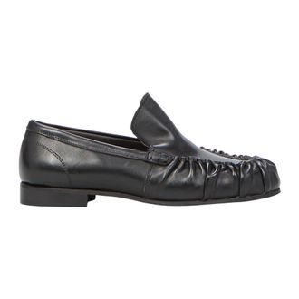 Ovye By Cristina Lucchi Mocassins en cuir effet froiss&eacute; - Femme - Chaussures - Noir - Taille: 36 EU