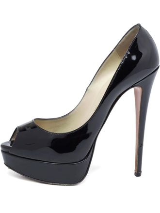 Christian Louboutin escarpins Lady Peep 145 mm (2024) - Noir