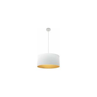 Fabrilamp Pendentif anuska 1xe27 blanc/blanc-or regx50x50 cm