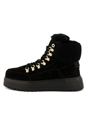 Bogner Damen Schn&uuml;rboots aus Veloursleder mit Lammfell ANTWERP