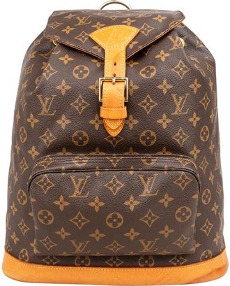 Louis Vuitton Crossbody Bags - Louis Vuitton Canvas Monogram Montsouris GM Backpa - Gr. unisize - in Braun - f&uuml;r Damen
