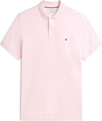 Tommy Hilfiger Jersey-Poloshirt mit kleiner Logo-Stickerei, Regular Fit in