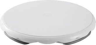 Wilton Basic Turntable Tortenplatte, Drehteller mit Kugellager zum Dekorieren von Kuchen & Torten bis 28 CM, 360º Drehbar - Weiß