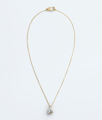 Bottega Veneta Colier &agrave; pendentif Drop - Dor&eacute; - Femme - Unisex