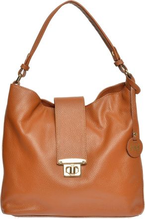 Roberta M braune Lederhandtasche