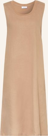 Darling Harbour Darling Harbour Kleid Im Materialmix Mit Leinen braun