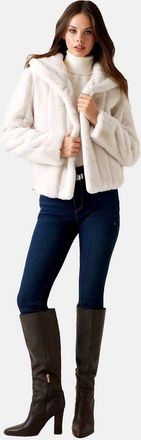 Guess Pl&uuml;schjacke Jacke Fellimitatjacke (1-St)