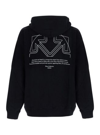 Off-white Logo-Printed Cotton Sweatshirt - Black