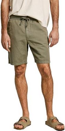 Pepe Jeans London Relaxed Linen Smart Shorts, Vert (Vert Pierre), 36W Homme