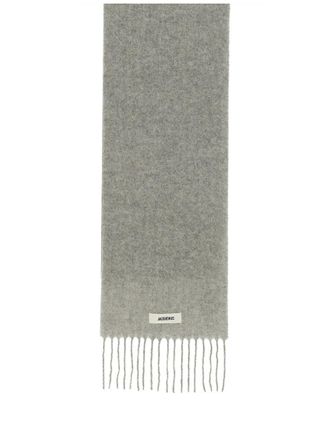Jacquemus Mohair Blend Scarf - Gray