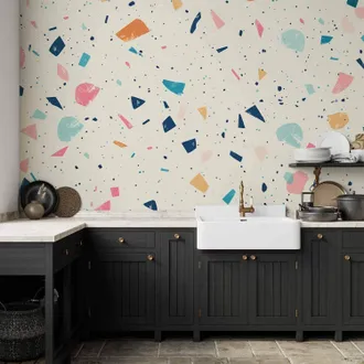 OEM Carta Da Parati Artgeist Terrazzo Chiaro 400x280 Cm Adesiva