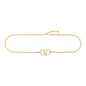 Valentino Garavani VLogo Signature Ketten-G&uuml;rtel - - Accessories - Damen - Gelb - M