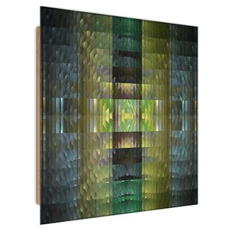 Feeby Wandbild Abstrakt 60x60 cm Deco Panel -1 Teilig Kunstdruck - Bild modern 3d