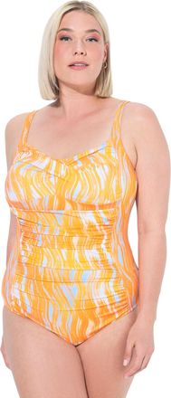 Ulla Popken Damen große Größen Übergrößen Plus Size Badeanzug, Iris, Wavy