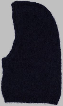 Aspesi 6C09_E86510096 Mohair and Wool Knit Balaclava - Blue