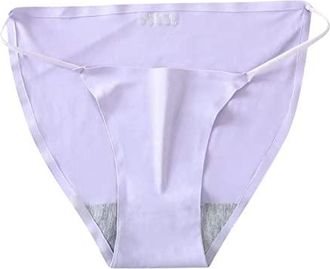 Generic Culotte sans Couture Femme Culotte Femme sans Couture Culotte Femme De Classique String Ceinture Assortie Couleur Taille Basse Seamless Look Coordonn&eacute;