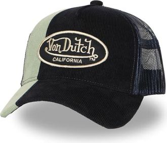 Von Dutch Casquette Homme & Femme Cut, Casquette Trucker, Ajustable et Authentique, Bleu Taille TU