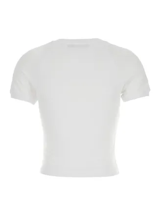 Dolce & Gabbana Logo-Embroidered Cotton T-Shirt - White