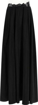 Maison Margiela Femme, Jupes, Noir, Taille: 38 FR Long Taped Flowing Cupro Skirt