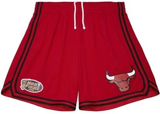 Mitchell & Ness NBA Short de sport pour homme avec logo vintage, Chicago Bulls Noir, L