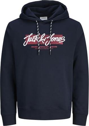 Jack & Jones Hood Sweat &agrave; Capuche Jjurban, Sky Captain, XL Homme
