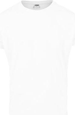 Urban Classics Asymetric Long Tee T-Shirt, Blanc (White 220), Small Homme