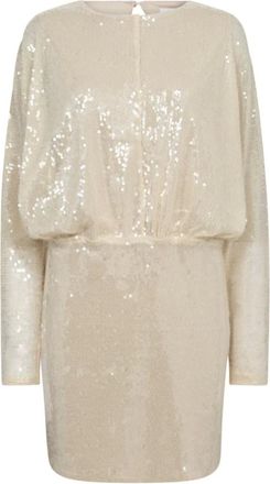 Co'Couture Femme, Robes, Beige, Taille: 36 FR Serafin Sequin Dress