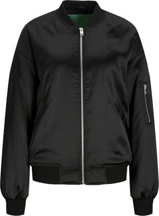Jack & Jones JACK & JONES JXMADISON Satin Bomber Jacket Veste, Black, L Femme